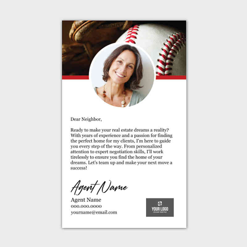 Message Insert - Baseball Greetings | Markful
