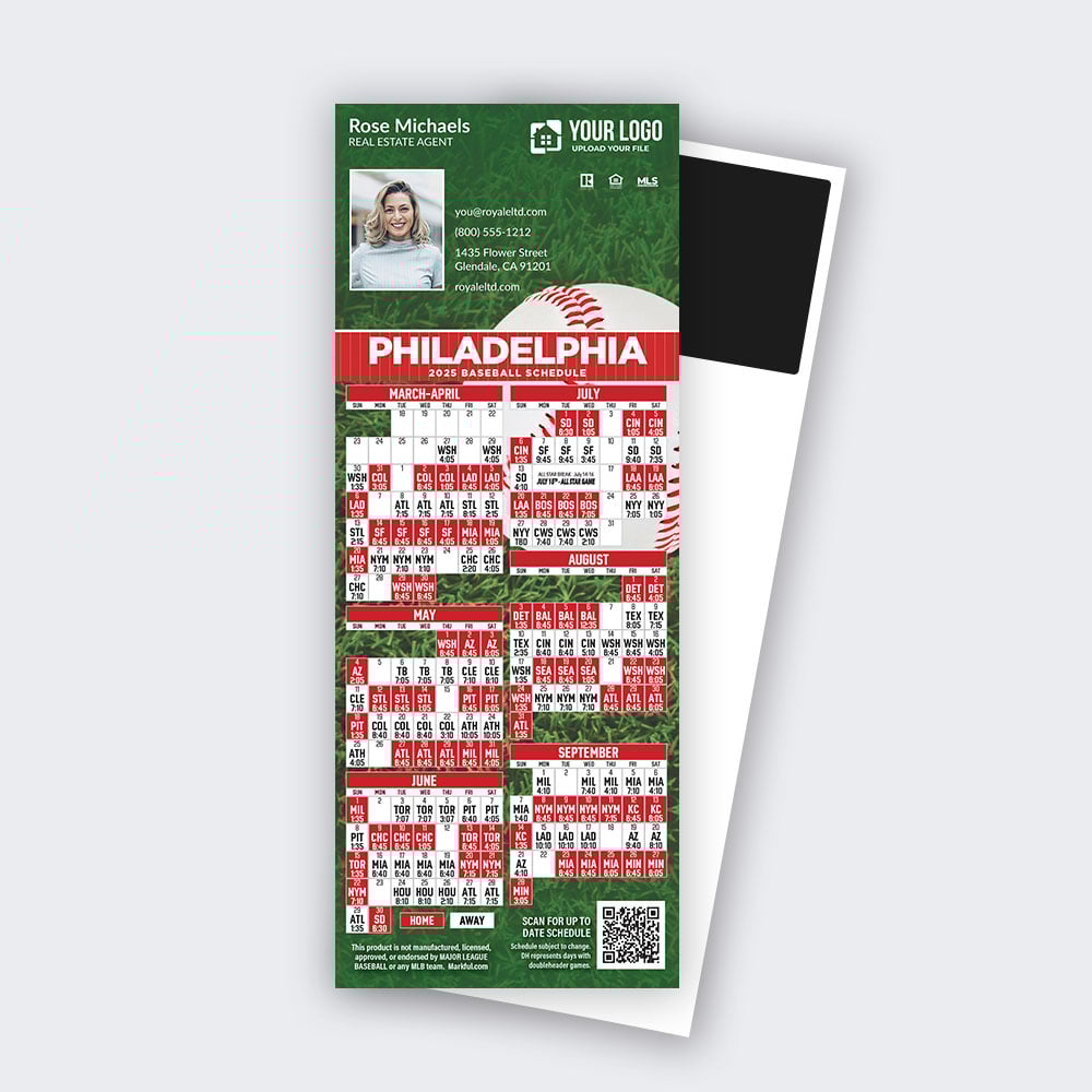 2025 Custom QuickCard Baseball Magnets - Philadelphia Phillies | Markful
