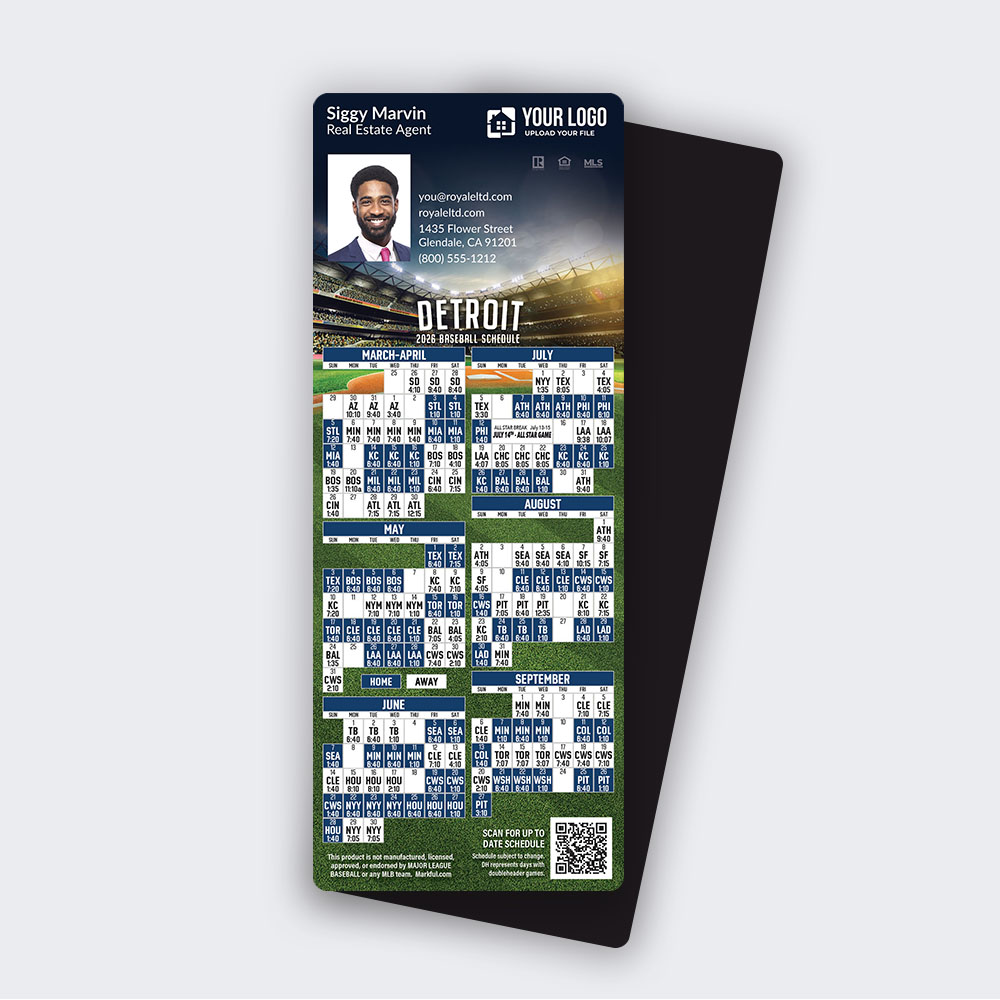 2026 Custom QuickMagnet Baseball Magnets - Detroit Tigers | Markful