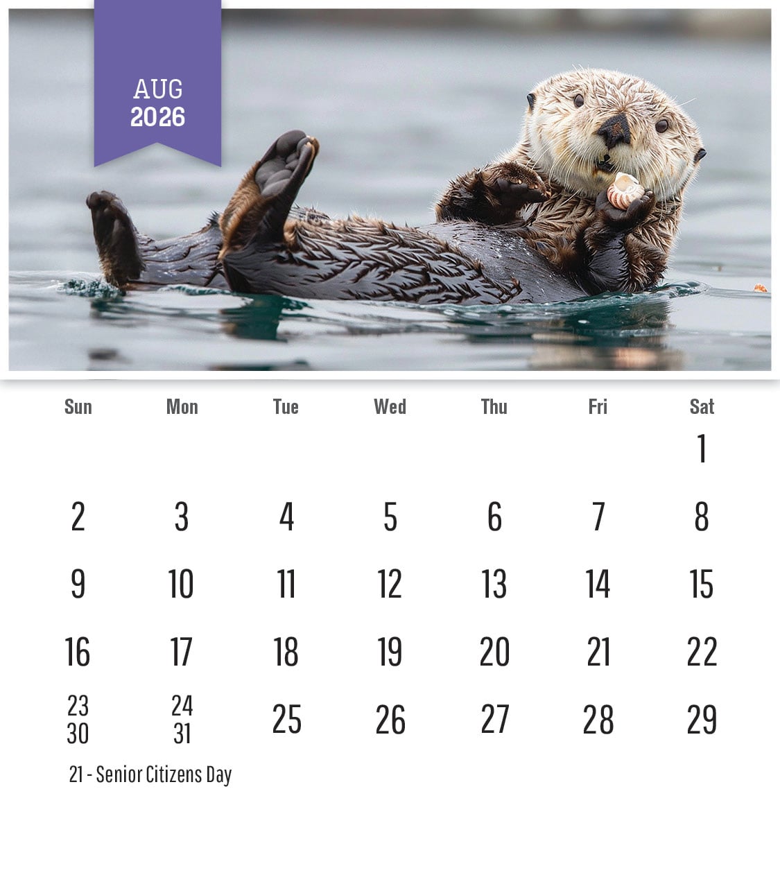 2026 Custom Calendar Pad Magnets - Adorable Animals | Markful