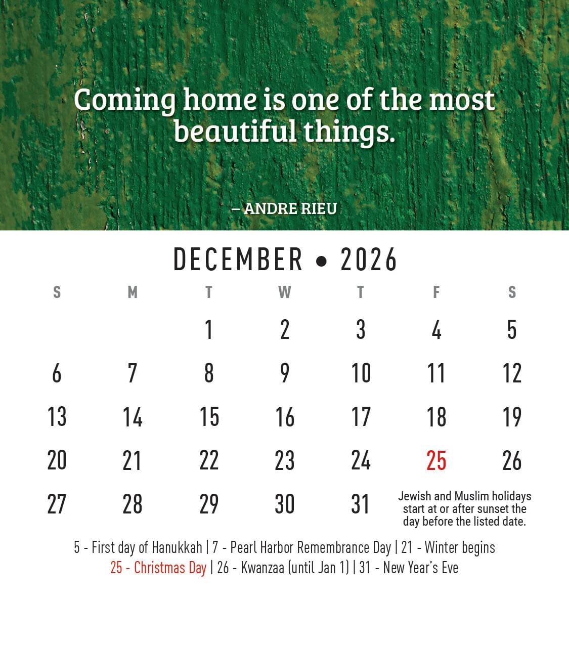 2026 Calendar Pad Magnets - Home Sweet Quotes | Markful