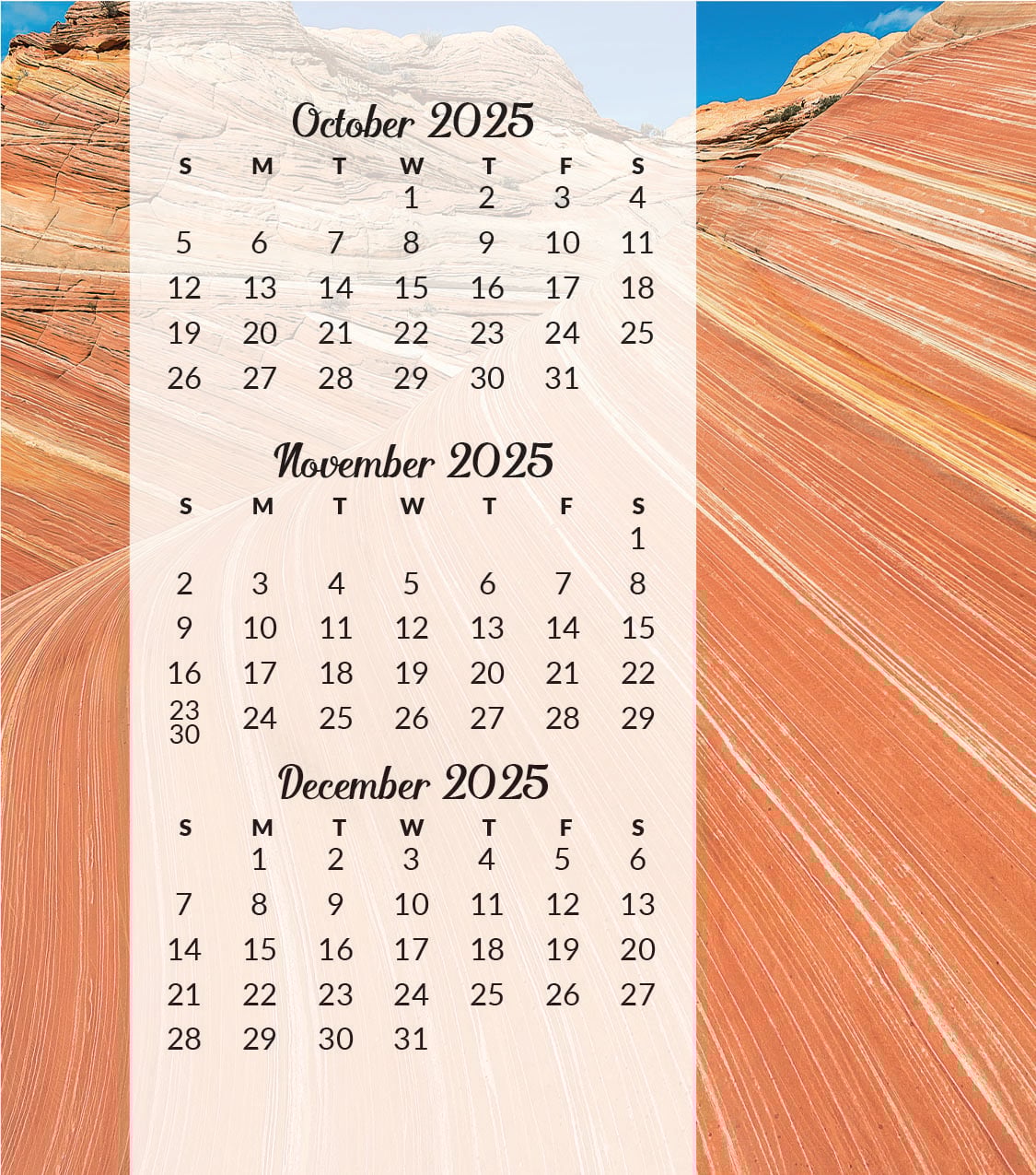 2026 Calendar Pad Magnets - Nature Planner | Markful