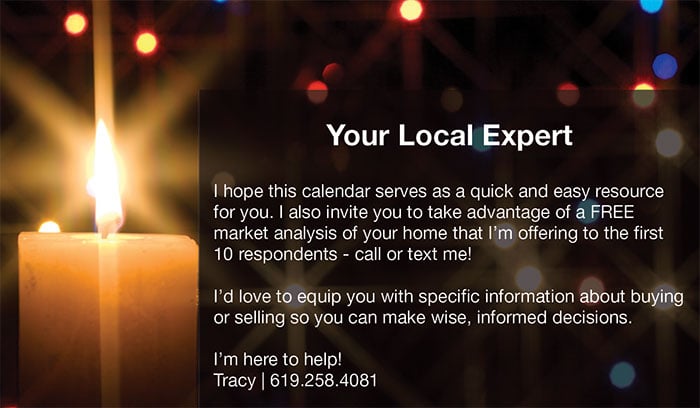 Message Inserts - Calendar Insert Design 09 | Markful