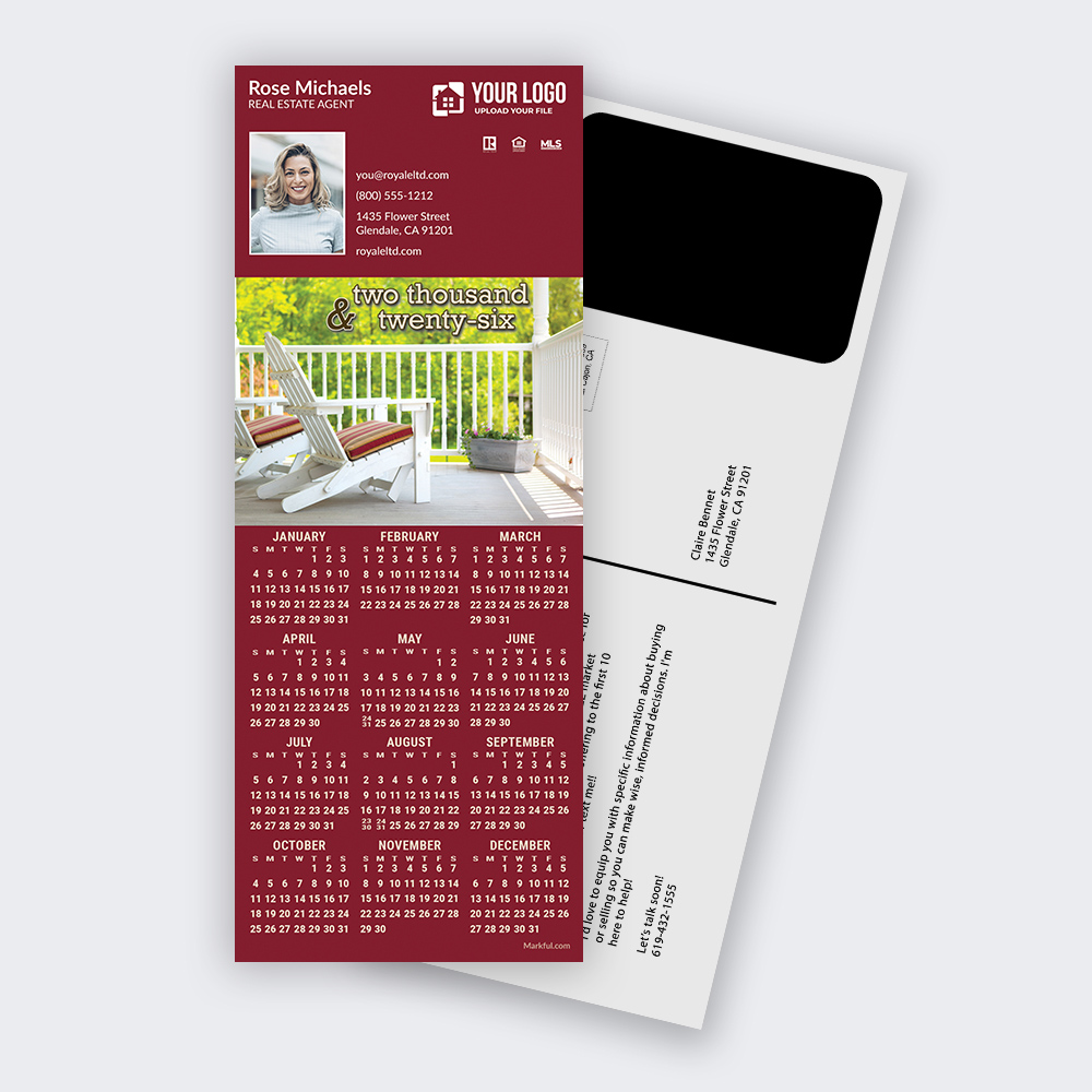 2026 PostCard Mailer Calendar Magnets - Always Welcome | Markful