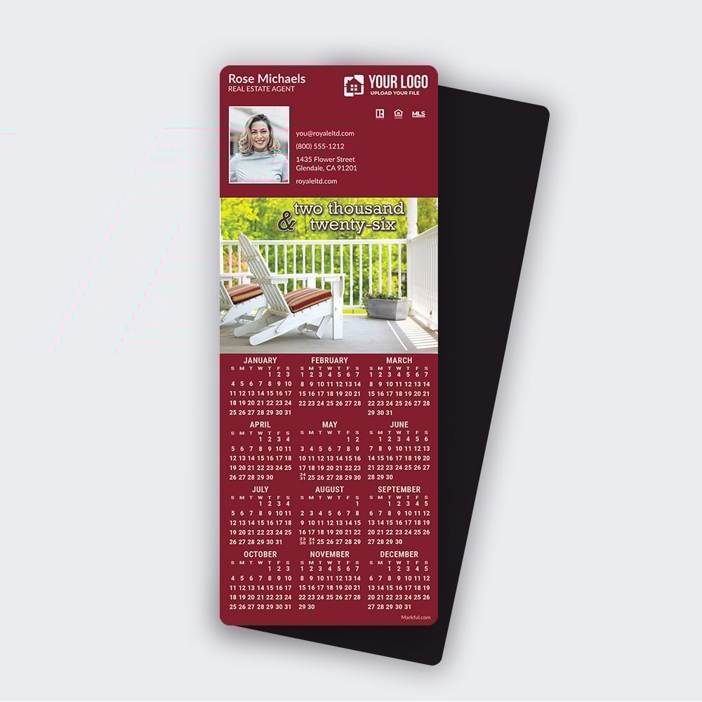 2026 QuickMagnet Calendar Magnets - Porch | Markful