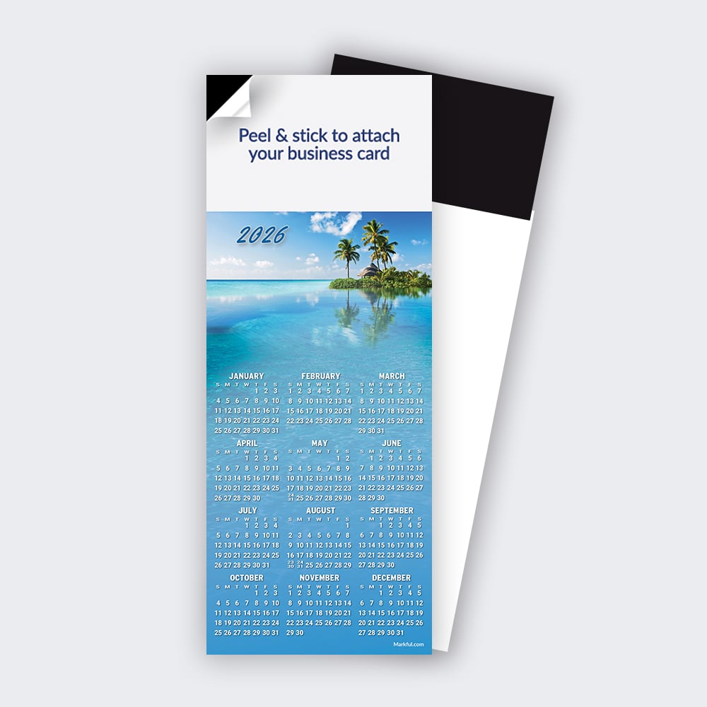 2026 QuickStix Calendar Magnets - Island Utopia | Markful