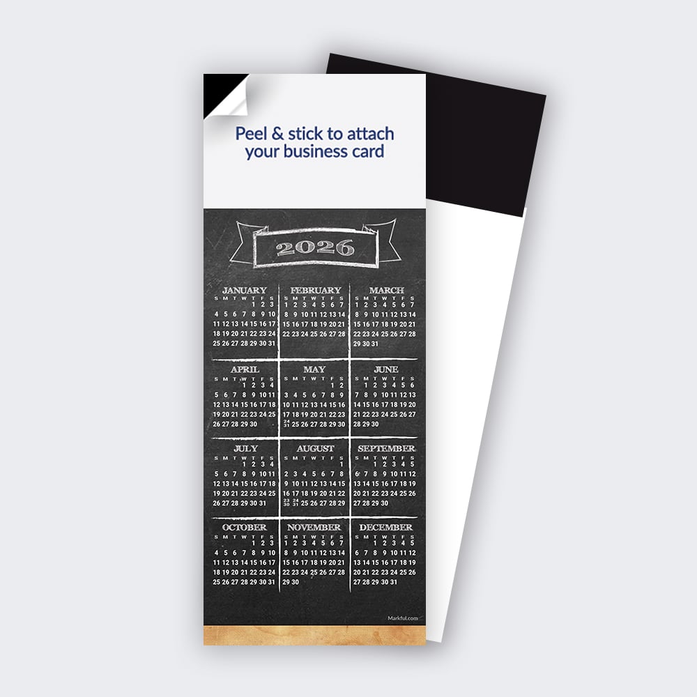 2026 QuickStix Calendar Magnets - Chalkboard | Markful