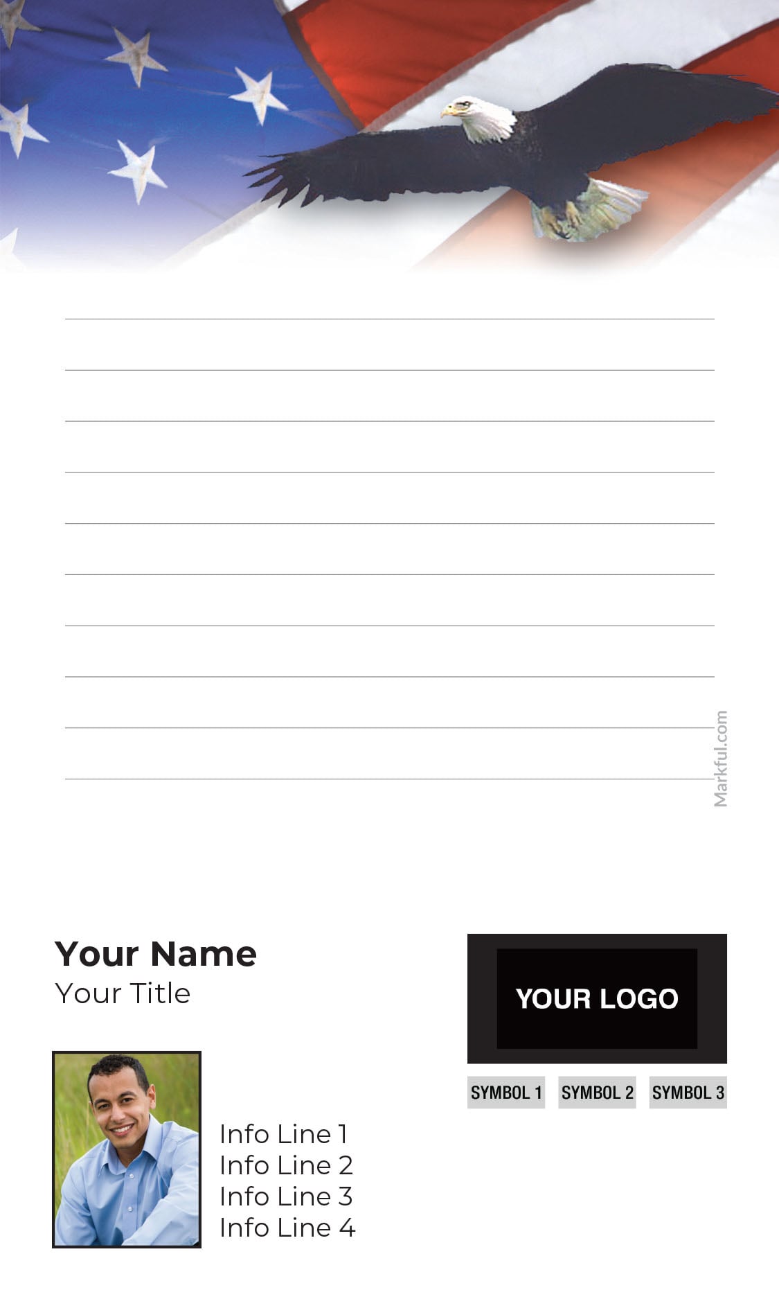 Custom Notepads - Flag Bar | Markful