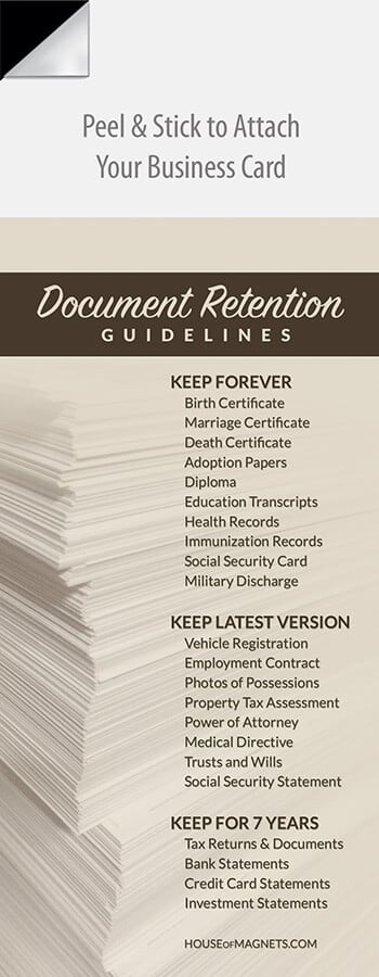 Document Retention Guidelines | Markful