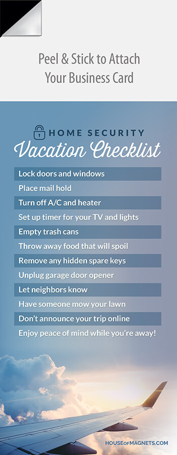 Home Security Vacation Checklist | Markful