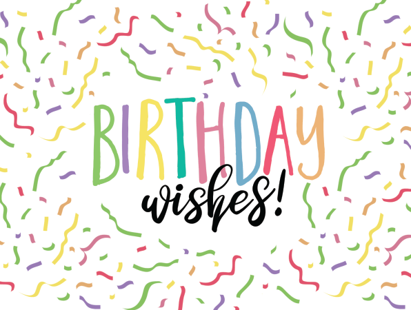 Note Card - Bright and Playful Birthday | Markful