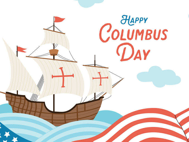 Note Card - Set Sail on Columbus Day | Markful