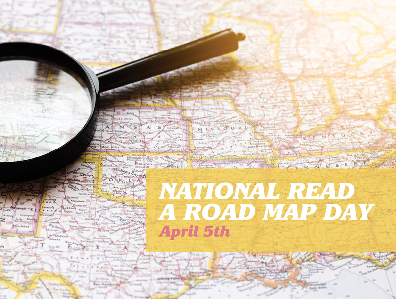 Note Card - National Read a Road Map Day | Markful