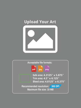 Note Card - Upload Your Design Vertical | Markful