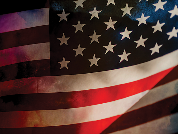 Note Card - Bold Red White and Blue | Markful