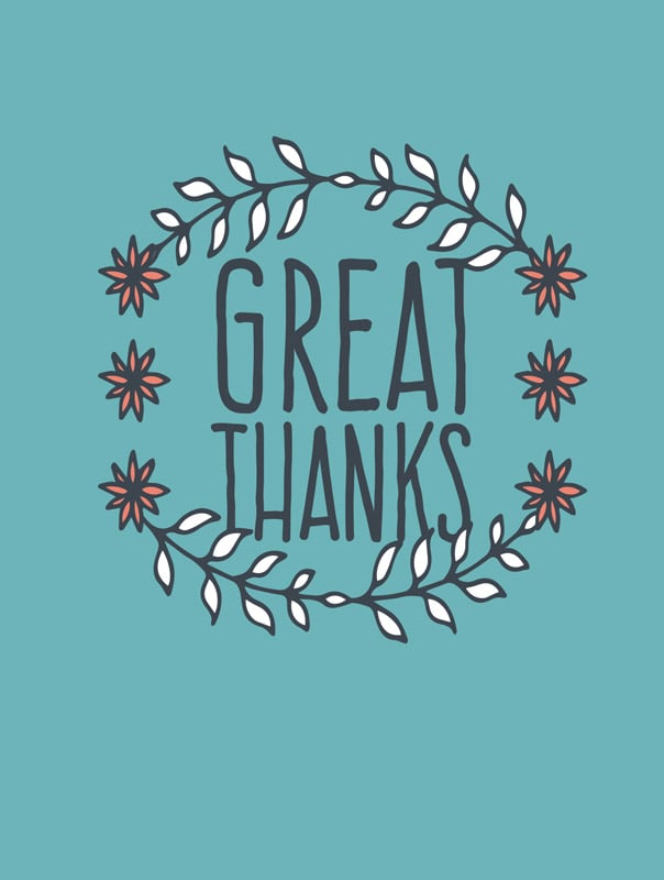 Note Card - Great Thanks | Markful