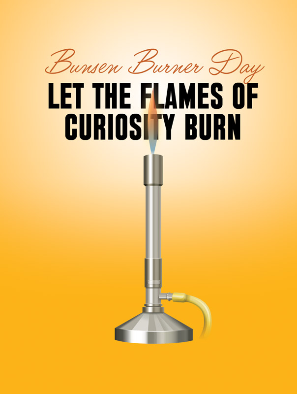 Note Card - Bunsen Burner Day | Markful