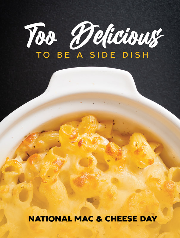 Note Card - National Mac & Cheese Day | Markful