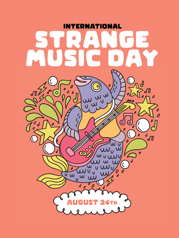 Note Card - International Strange Music Day | Markful