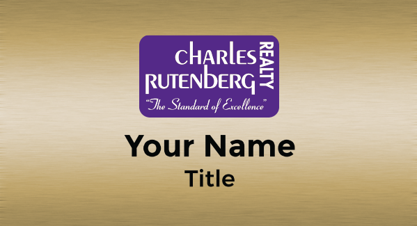 Charles Rutenberg Realty Name Badges for Realtors and the Real Estate ...