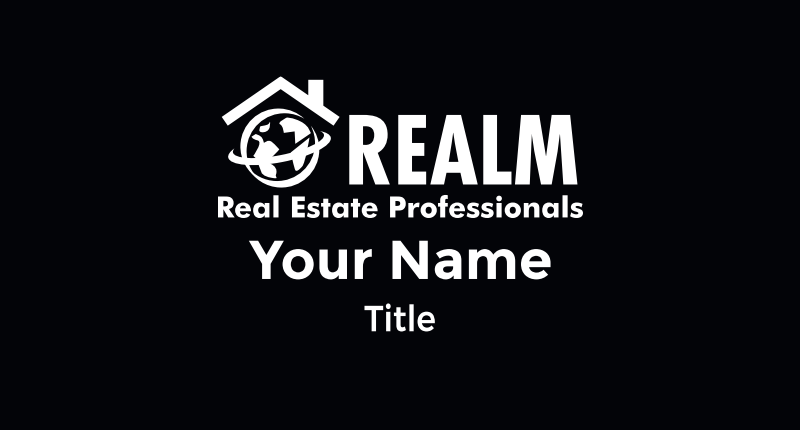 REALM Real Estate Professionals Name Badges for Realtors and the Real ...