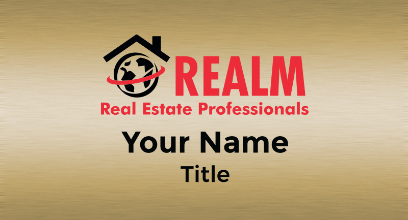 REALM Real Estate Professionals Name Badges for Realtors and the Real ...