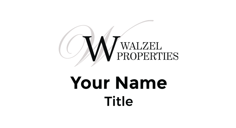 Walzel Properties Name Badges for Realtors and the Real Estate Business ...