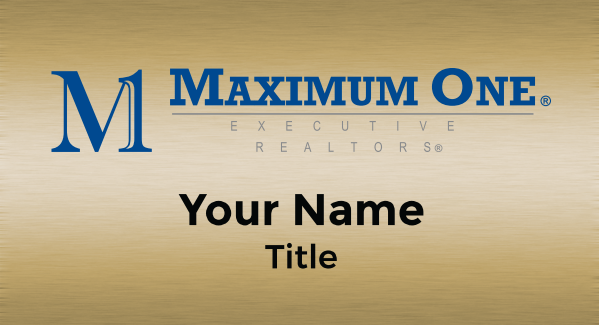 Maximum One Executive Realtors Name Badges for Realtors and the Real ...