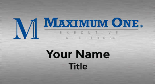 Maximum One Executive Realtors Name Badges for Realtors and the Real ...
