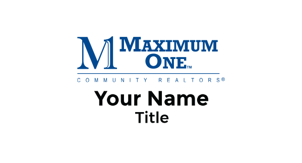 Maximum One Community Realtors Name Badges for Realtors and the Real ...