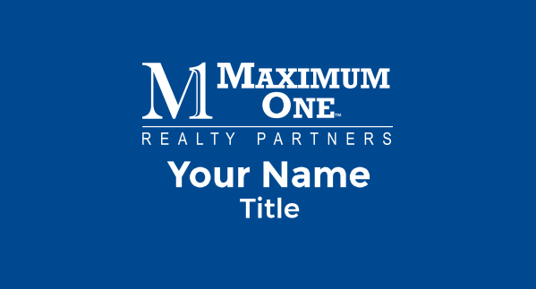 Maximum One Realty Partners Name Badges for Realtors and the Real ...