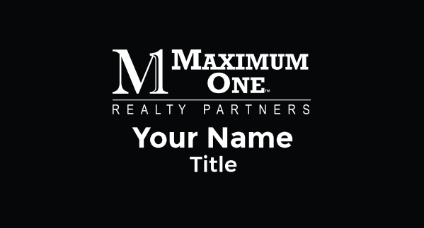 Maximum One Realty Partners Name Badges for Realtors and the Real ...