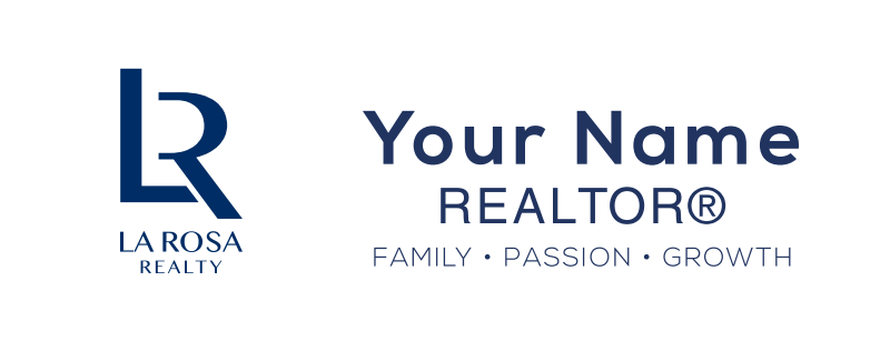 La Rosa Realty Name Badges for Realtors and the Real Estate Business ...