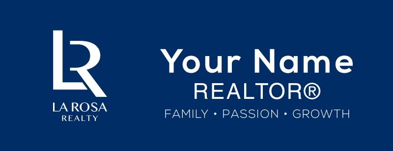 La Rosa Realty Name Badges for Realtors and the Real Estate Business ...