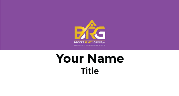 Brooks Realty Group LLC Name Badges for Realtors and the Real Estate ...
