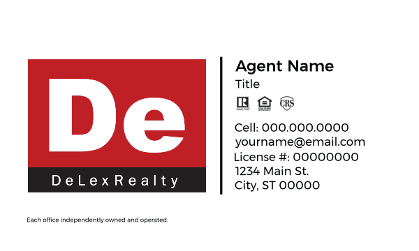 DeLex Realty, Business Cards, Car Magnets, Name Badges, Note Cards ...