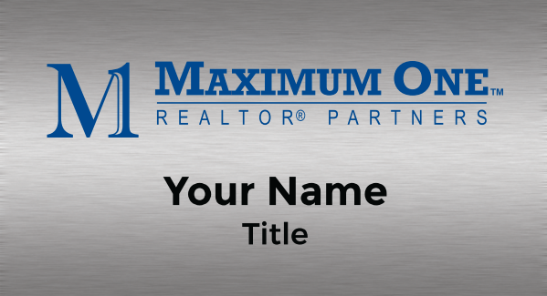 Maximum One Realtor Partners Name Badges for Realtors and the Real ...