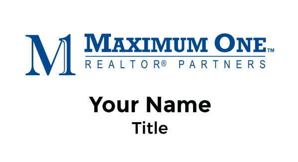 Maximum One Realtor Partners Name Badges for Realtors and the Real ...