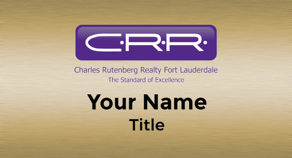 Charles Rutenberg Realty Fort Lauderdale Name Badges for Realtors and ...