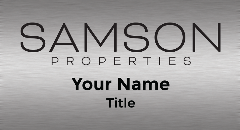 Samson Properties Name Badges for Realtors and the Real Estate Business ...