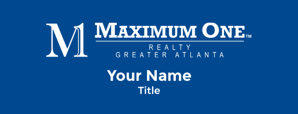 Maximum One Realty Greater Atlanta Name Badges for Realtors and the ...