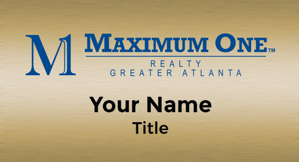 Maximum One Realty Greater Atlanta Name Badges for Realtors and the ...