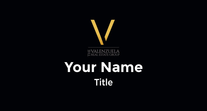 The Valenzuela Real Estate Group Name Badges for Realtors and the Real ...