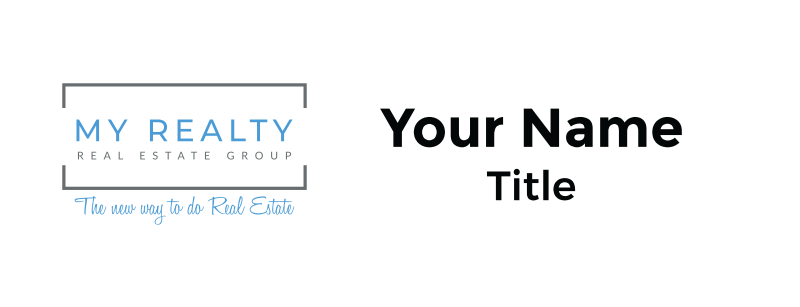 My Realty Group LLC Name Badges for Realtors and the Real Estate ...