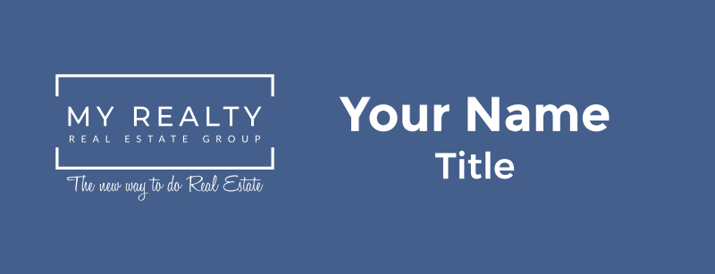 My Realty Group LLC Name Badges for Realtors and the Real Estate ...