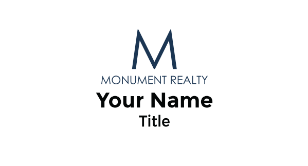 Monument Realty Name Badges for Realtors and the Real Estate Business ...