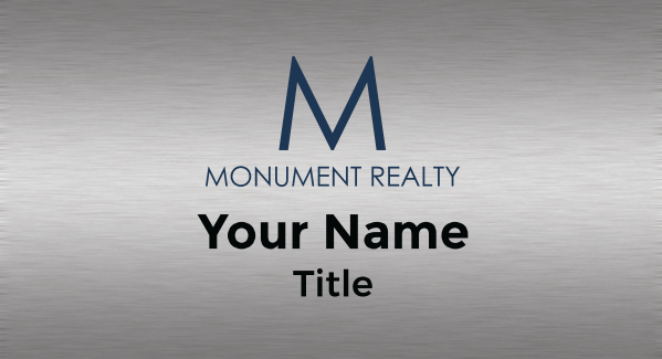 Monument Realty Name Badges for Realtors and the Real Estate Business ...