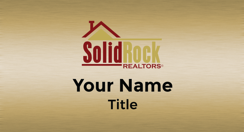 Solid Rock Realtors Name Badges for Realtors and the Real Estate ...
