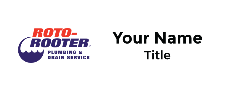 Roto-Rooter Plumbing & Drain Service Name Badges for Realtors and the ...