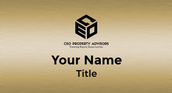 CEO Property Advisors Name Badges for Realtors and the Real Estate ...